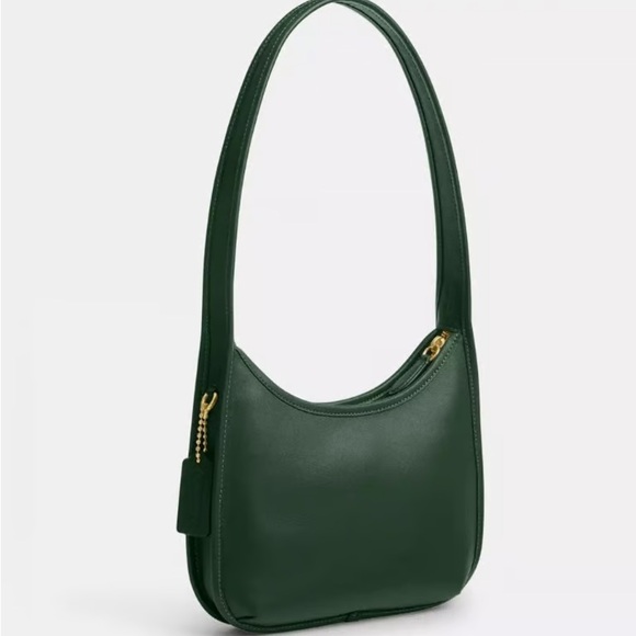 Coach | Bags | Coach Forest Green Leather Shoulder Bag | Poshmark